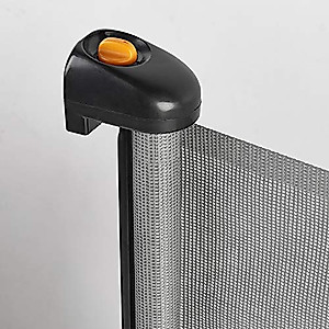 EasyBaby Retractable Baby Gate, 33" Tall, Extends up to 55'' Wide, Grey/Child Safety Baby Gates, Pet Retractable Gates for Stairs, Doorways, Hallways, Indoor and Outdoor