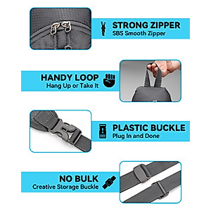 Gisdanchz Sling Bag for Men Women Sling Backpack Small Slim Sling Bags Cross Body Bag for Women Men Crossbody Shoulder Chest Bag Travel Hiking Daypack Sling Bag with Water Bottle Holder, Dark Gray