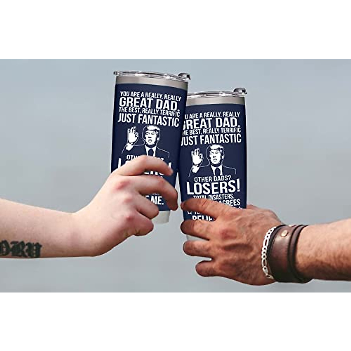 Gifts for Dad from Daughter, Son, Kids - Dad Gifts for Christmas from Daughter, Son - Dad Birthday Gift - Birthday Gifts for Dad - Funny Present for Dad, Best Dad, New Dad, Husband- Dad Tumbler 20oz