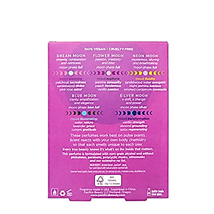 Pacifica Beauty, Moon Moods Spray Perfume Travel Size, Featuring Dream Moon Mini, 5 Scents, Fragrance Sampler Gift Set, Natural + Essential Oils, Clean, Vegan + Cruelty Free