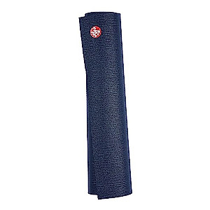 Manduka PRO Lite Long & Wide Yoga Mat - Lightweight For Women and Men, Non Slip, Cushion for Joint Support and Stability, 4.7mm Thick, 79in x 30in (200cm x 132cm), Midnight Blue