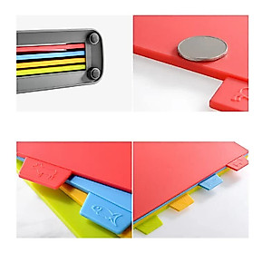 Cutting Board Set Made Of Food-grade Plastic Material, Strong Enough To Withstand The Sharpest Knives You Use For Cutting. Set Includes A Knife