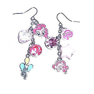 My Little Pony Charms Mismatched Drop Earrings - Pinkie Pie
