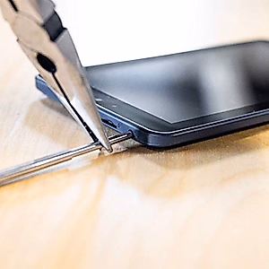 GripperX Headphone Plug Extraction Tool with Key Ring and Cleaning Brush - Remove Broken Headphone Plug from Headphone Jack of Mobile Devices