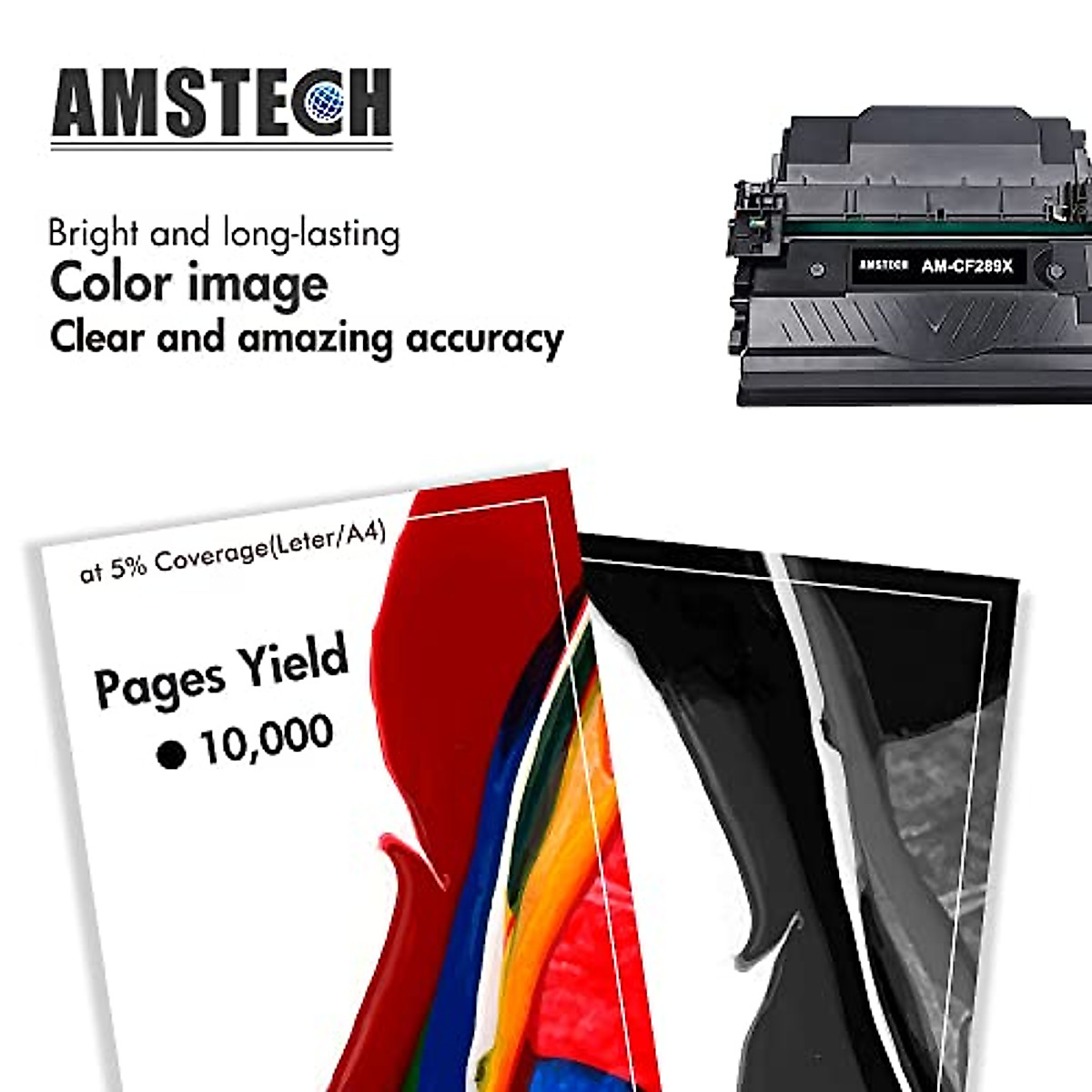 CF289X 89X Black High-Yield Toner Cartridge Replacement for HP 89X CF289X 89A CF289A Works for HP Enterprise M507 M507n M507dn M507x MFP M528dn M528f M528c M528z Printer (1-Pack)