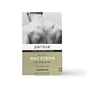 Parissa Men's Tea Tree Wax Strips - 20 Strips