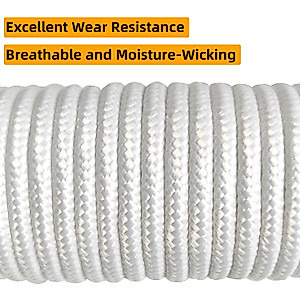 2 Pack Clothesline Ropes 7/32'' 100ft Clothes Line Retracting Outdoors Cord Heavy Duty Travel Laundry Camping Clothesline Durable and Versatile Hanging Wire Travel Hanger Outdoor Indoor