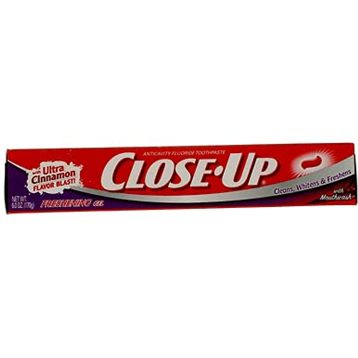 Close-Up Close-Up Cinnamon Red Gel Anticavity Fluoride Toothpaste, 6 oz (Pack of 2)