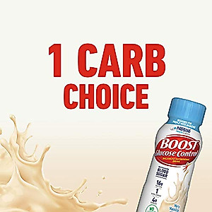 Boost Ready To Drink, Glucose Control Vanilla, 8 FL ounce (Pack of 24)