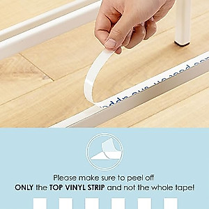 Best Price Mattress 18 Inch Metal Platform Bed Frame, Heavy Duty Steel Slats, White, King