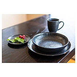 BIA Cordon Bleu S/4 8.25" Serene Pasta Bowls, Black, contains 4 pieces