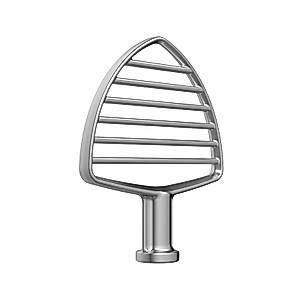KitchenAid KSMPB7SSC Stainless Steel Pastry Beater Attachment for Commercial 8-Quart Bowl-Lift Stand Mixers (KSM8990 & KSMC895)