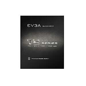 EVGA SuperNOVA 1000 T2, 80+ TITANIUM 1000W, Fully Modular, EVGA ECO Mode, 10 Year Warranty , Includes FREE Power On Self Tester, Power Supply 220-T2-1000-X1