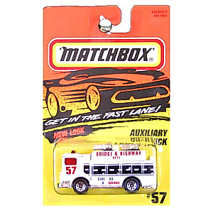 Matchbox New Look White Auxiliary Power Truck Bridge & Highway #57