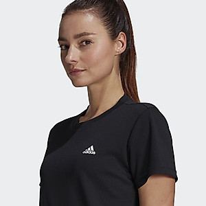 adidas womens Small Logo Tee Black/White 1X