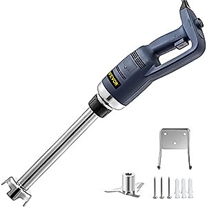 VBENLEM Commercial Immersion Blender 350W Power, Hand Held Mixer with 15.7-Inch 304 Stainless Steel Removable Shaft, Electric Stick Blender Constant Speed 16000RPM