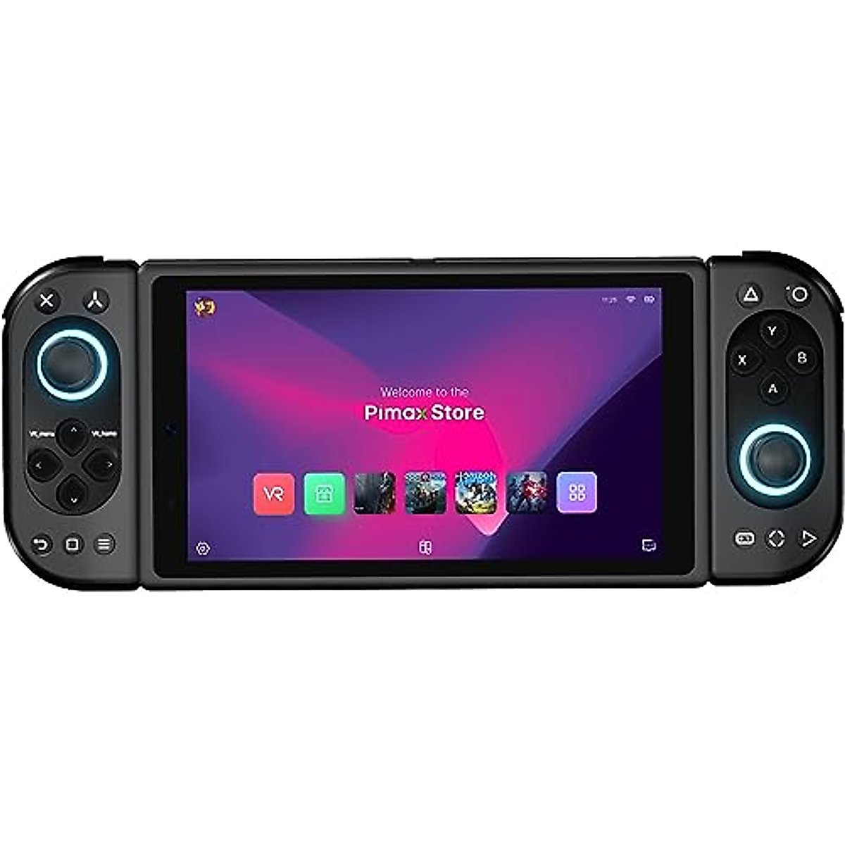 Pimax Portal Qled Handheld Game Console with 4K Qled plus mini-Led Display, Gaming Console for Android, Retro Video Games, Cloud Gaming, Handheld Emulator, 8G+256G, Black