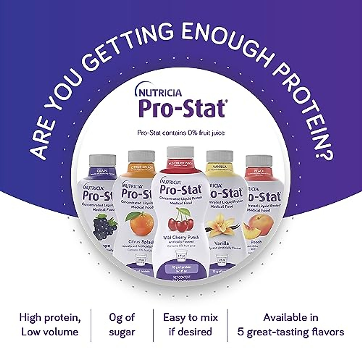 Pro-Stat Concentrated Liquid Protein Medical Food - Vanilla Flavor, 30 Fl Oz Bottle