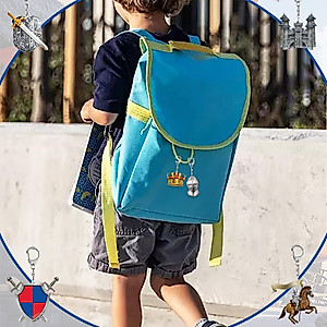 YYMYMGJ Medieval Knight Party Favors 12 PCS Medieval Knight Themed Acrylic Key Chains for Knight Costume Cosplay Crusader Knight Birthday Party Mardi Gras Ball Graduation Prom Decorations Supplies