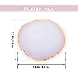 WLLHYF Resin Nail Art Palette, Nail Art Painting Mixed Color Palettes Irregular Makeup Plate Nail Plates Tool Gold Edge Nail Holder for Makeup Beauty Nail Art Hand-Painted Toning