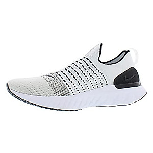 Nike Men's React Phantom Flyknit 2 Running Shoes White | Gray Size 11
