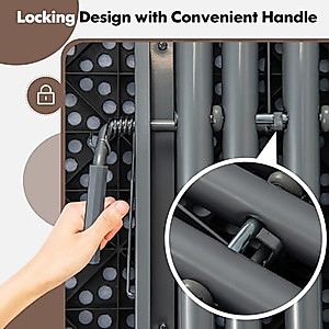 44 x 14 Inch Ironing Board Cover and Pad Extra Thick Heavy Duty Padded with Iron Rest Extra Cotton Cover (Gray)