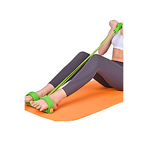 SMTD Home Resistance Band Muscle Workout Abdominal Training Equipment Gym Fitness Yoga Pilates Sports Exercise Bands Green