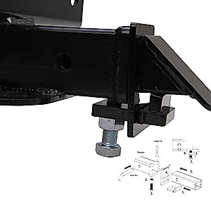 NIXFACE 2" Heavy Duty Hitch Coupling Clamp - Anti Rattle Device Tightener Receiver