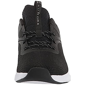 Under Armour Women's Charged Aurora 2 Cross Trainer, Black (001)/Metallic Warm Silver, 7