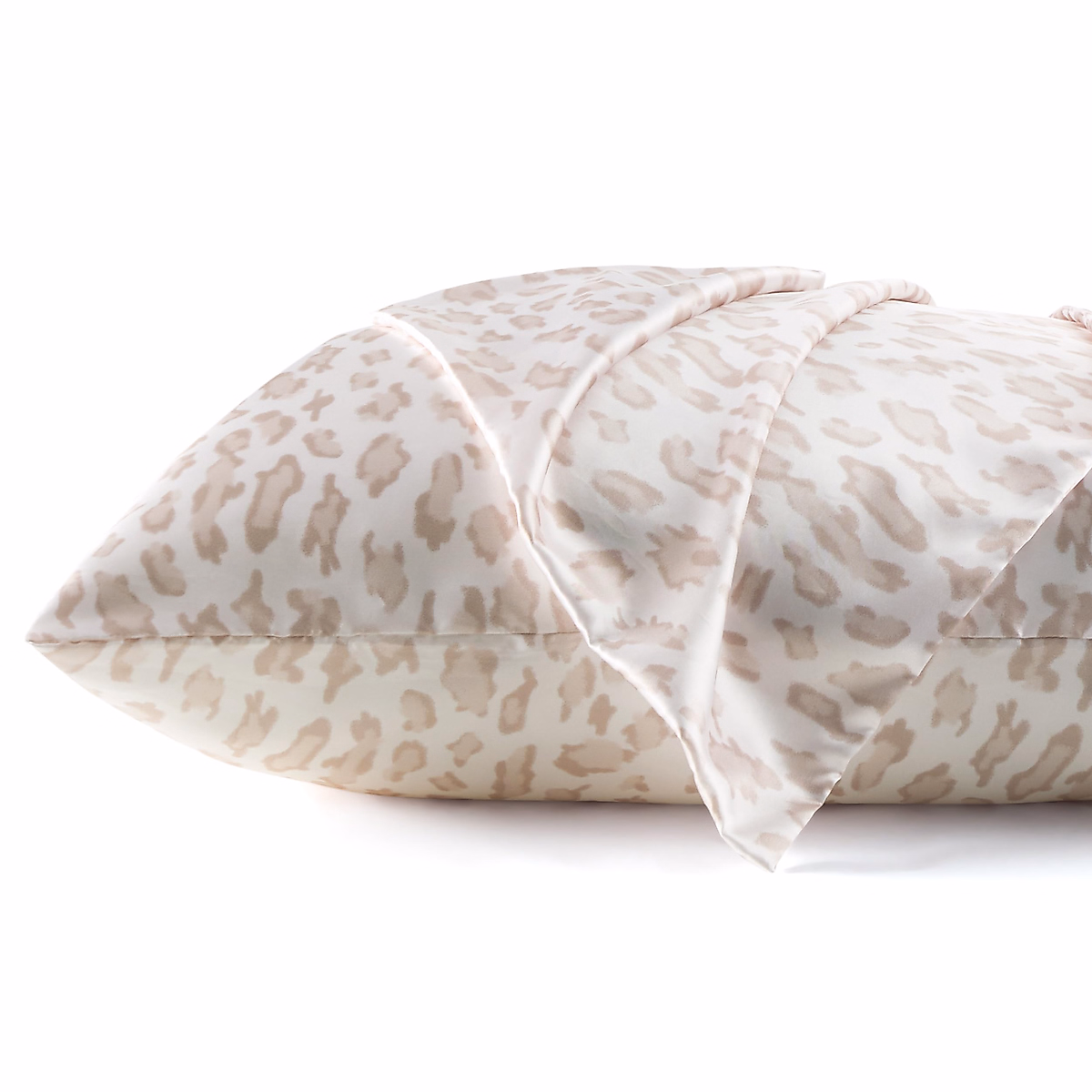 Bedsure Satin Pillowcase with Zipper 2 Pack Queen Size 20''x30'' - Similar to Silk Pillowcases for Hair and Skin, Silky & Soft Zip Satin Pillow Case Set of 2 (Leopard, 20x30 Inches)