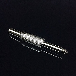 CESS 1/4 Inch TS Audio Phono Tone Male Plug Cable Connector - 1/4" 6.35mm TS Guitar Cable Plug (jcx) (10 Pack)