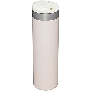 Stanley AeroLight Transit Bottle 20 oz | Locking Drink Through Lid | Leak Resistant Water Bottle or Coffee Travel Mug | Lightweight Insulated Stainless Steel | BPA-Free | Rose Quartz Glimmer