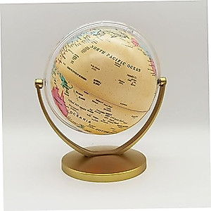 Hohopeti Universal Earth Instrument Desk Toys Mini Toys for Kids Retro Home Decor Revolving Globe 3d Interactive Children Globe Plastic Tellurion Globe Rotating Globe Decor Tabletop Craft