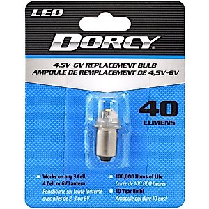 Dorcy 40-Lumen 4.5-6-Volt LED Replacement Bulb with 10-Year Lifespan, (41-1644) (2)