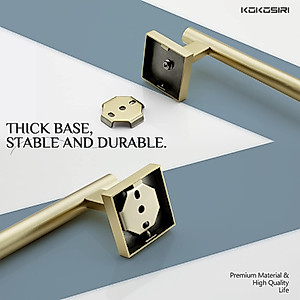 KOKOSIRI Towel Bar Bathroom Towel Holder for Bath Kitchen Cabinet Towel Rails 20 Inch Brushed Gold Stainless Steel B4005BG-L20