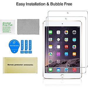 ProCase 2 Pack for 7.9” iPad Mini 1 2 3 Screen Protectors, Tempered Glass Film Guard for iPad Mini 1st, Mini 2nd, Mini 3rd Gen