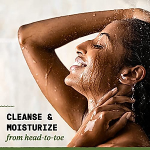 Alaffia Skin Care, Authentic African Black Soap, All in One Liquid Soap, Acne Face Wash, Moisturizing Body Wash, Shampoo, Shaving Soap, Shea Butter, Eucalyptus Tea Tree , 32 Fl Oz