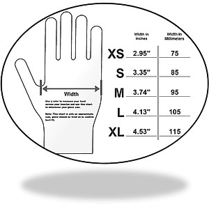 Nitrile Exam Medical Disposable Gloves, Chemo Rated, Powder Free, Latex Free, Non Sterile, 200 Count, 3 Mil, Dental, Food Safe, Light Duty, Textured Tips (X-Small, 200)