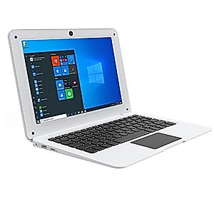 HBESTORE 10.1Inch Portable Laptop Mini Computer Ultra Thin Notebook with Apollo Lake N3350,6GB RAM and 64GB Storage with Windows10 OS (White).