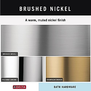 DELTA 79650-BN Windemere Toilet Paper Holder, 8.31 x 3.46 x 2.36 Inches, SpotShield Brushed Nickel