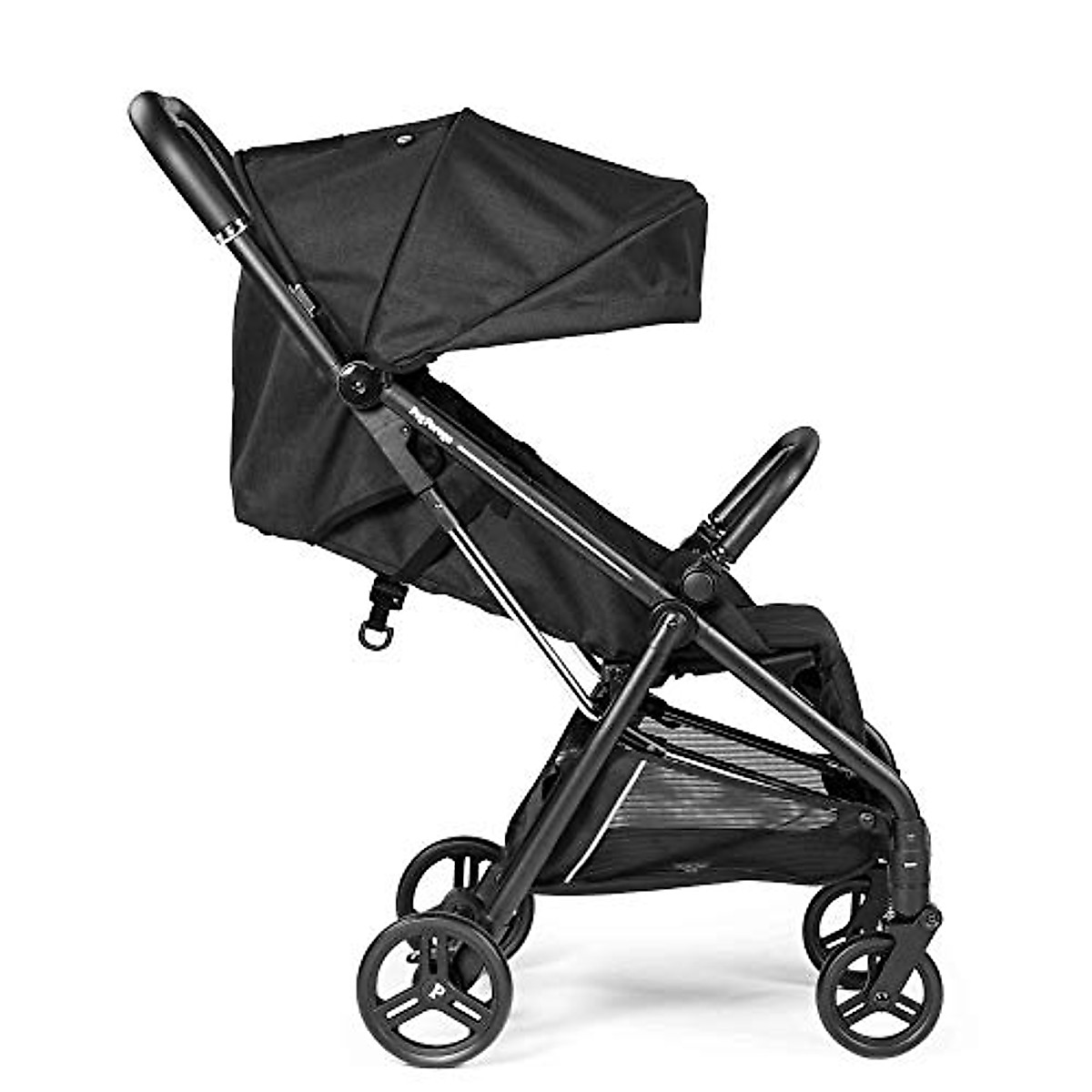 Peg Perego Selfie – Self-Folding, Light Weight, Compact Stroller – Compatible with All Primo Viaggio 4-35 Infant Car Seats - Made in Italy - Onyx (Black)