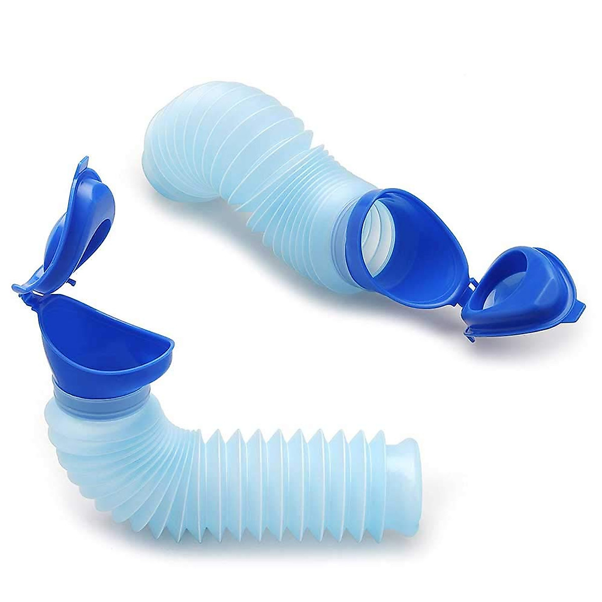 Set of 2 Portable Travel Urinal, Collapsible Urinals for Men and Women, Reusable Kids Potty, Personal Pee Bottle for Outdoor Camping, Long Road Trip and in Traffic