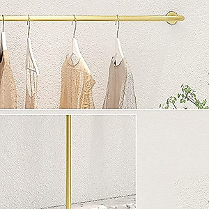 VejiA Home Clothing Rail,Heavy-Duty Commercial Grade Clothes Rail,Clothing Store Display Rack,Wall-Mounted Hanger Clothing Garment