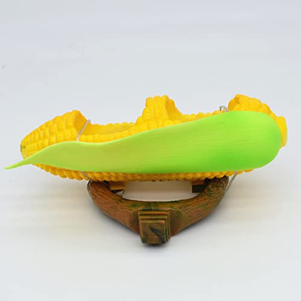 Bird Feeder Bowl Caged with Fruit Shape, Parrot Water Food Feeding Bowl for Small Animal Bird Parrot Drinking Cup Container Cage,Corn-Shape