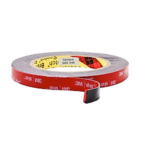 3M VHB Heavy Duty Mounting Tape 5952, 0.5" width x 5yd length (1 Roll)