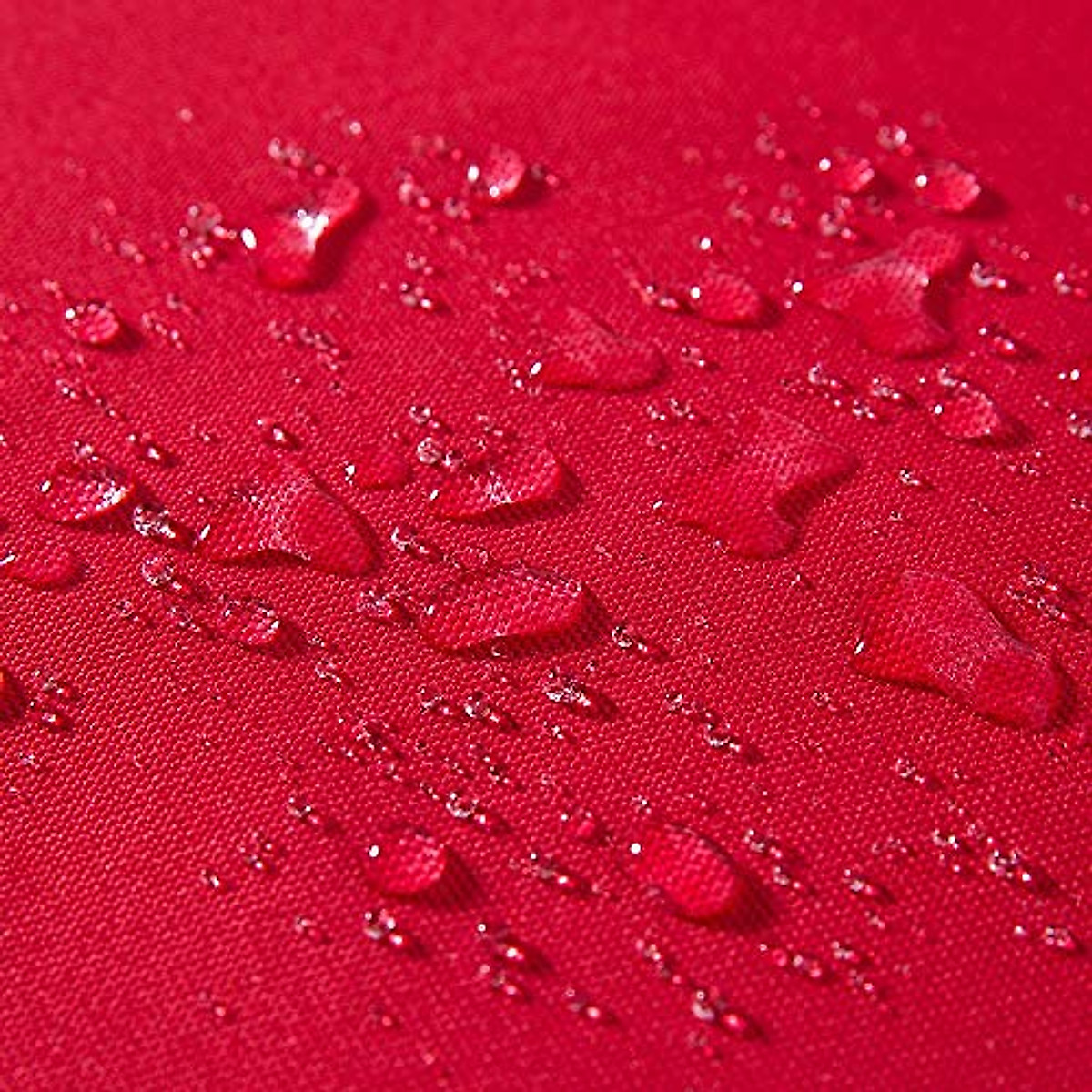 MIULEE Pack of 2 Decorative Outdoor Waterproof Pillow Covers Square Garden Cushion Sham Throw Pillowcase Shell for Patio Tent Couch 20x20 Inch Red