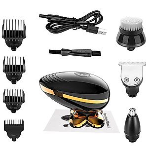 Head Shavers for Bald Men,Kibiy Electric Shavers for Bald Men Cordless,Men's Electric Shaver Bald Head Shavers for Men Rechargeable Shaver for Men Waterproof Rotary Shaver Grooming Kit