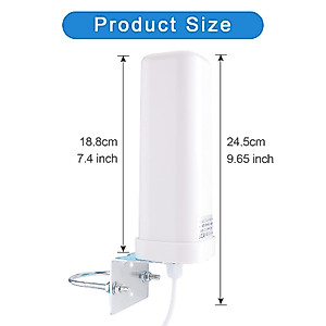 4G LTE Antenna: 4G Antennas Outdoor Dual SMA Male 3G / 4G / LTE Omni-Directional SMA Antenna for Router Mobile Hotspot Wireless Home Phone