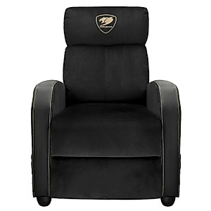 COUGAR Ranger Elite Gold Gaming Sofa, Plush Velvet Upholstery, Side Pocket, Foldable Footrest & Reclining Backrest