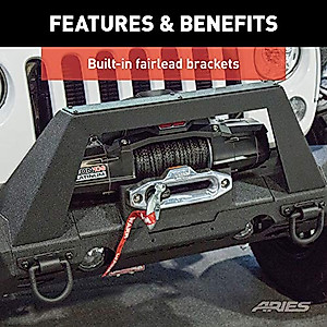 ARIES 2072100 TrailChaser Winch Adapter Plate with Fairlead Mount
